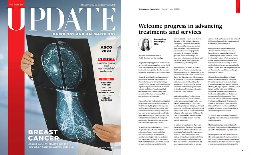 Update Oncology and Haematology August 2023 - Med iLearning